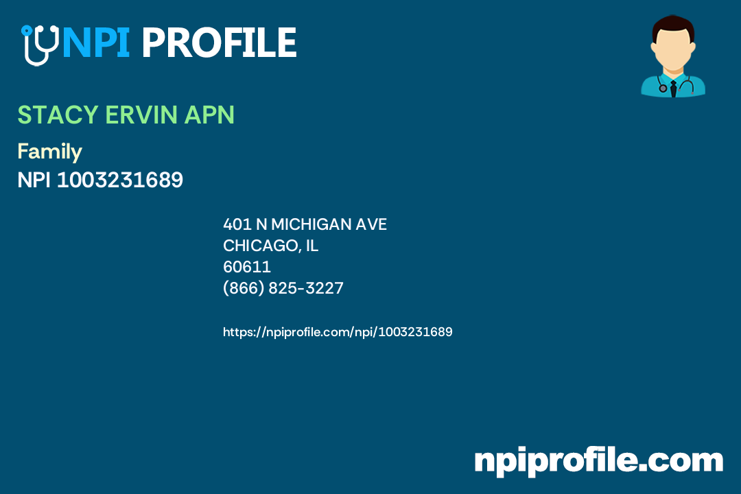 STACY ERVIN APN - Accepted Health Plans and Insurance Coverage