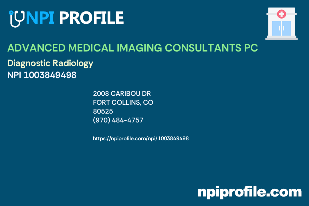 ADVANCED MEDICAL IMAGING CONSULTANTS PC - NPI 1003849498 - Radiology in ...