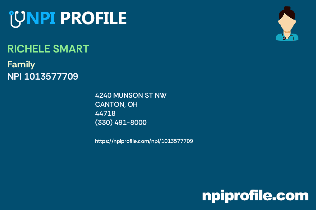 RICHELE SMART - NPI 1013577709 - Nurse Practitioner in Canton, OH