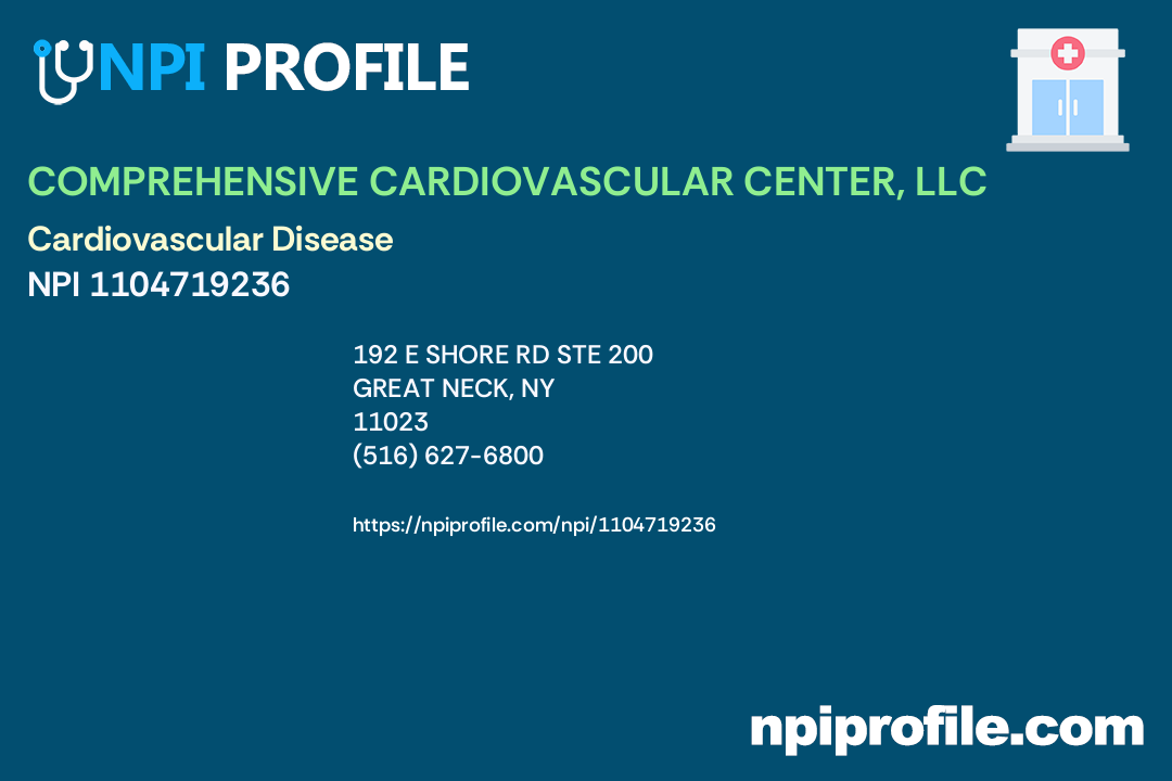 COMPREHENSIVE CARDIOVASCULAR CENTER, LLC - NPI 1104719236 - Internal ...
