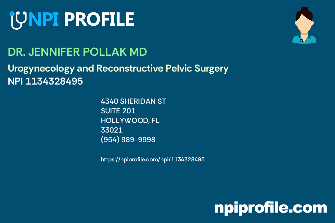 DR. JENNIFER POLLAK MD - NPI 1134328495 - Obstetrics & Gynecology in ...