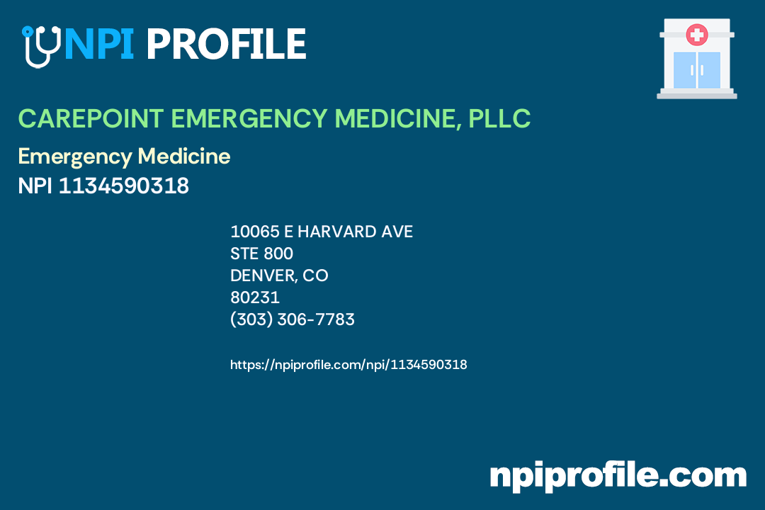 CAREPOINT EMERGENCY MEDICINE, PLLC - NPI 1134590318 - Emergency ...