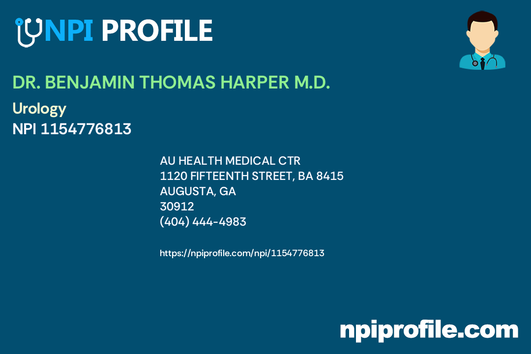 DR. BENJAMIN THOMAS HARPER M.D. - Accepted Health Plans and Insurance ...