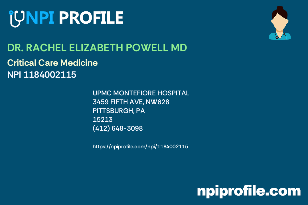 DR. RACHEL ELIZABETH POWELL MD - NPI 1184002115 - Internal Medicine in ...