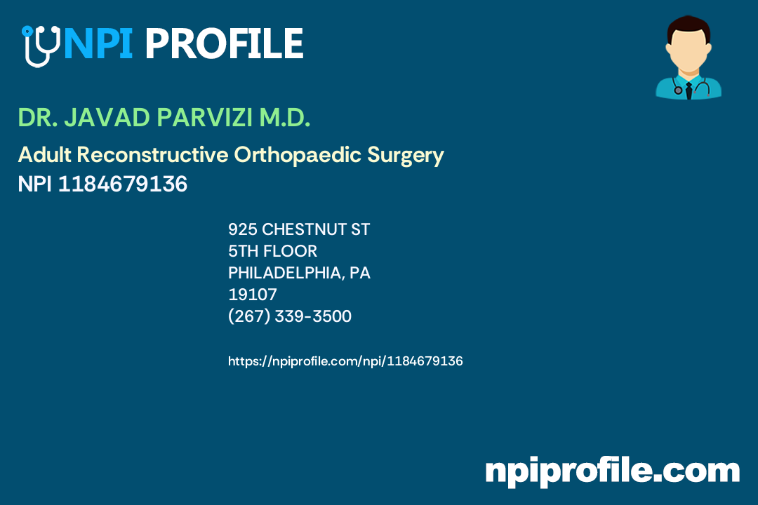 DR. JAVAD PARVIZI M.D. - Accepted Health Plans and Insurance Coverage