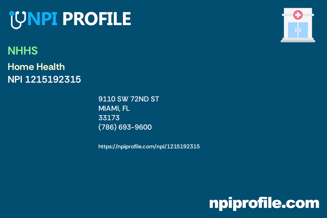 NHHS - NPI 1215192315 - Home Health in Miami, FL