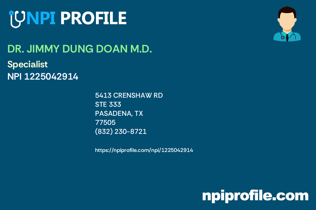 DR. JIMMY DUNG DOAN M.D. - Accepted Health Plans and Insurance Coverage