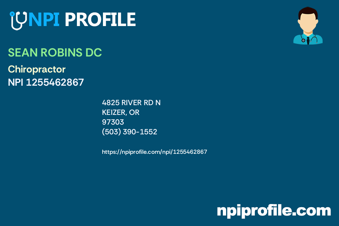 SEAN ROBINS DC - Accepted Health Plans and Insurance Coverage