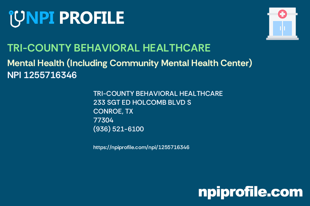 TRI-COUNTY BEHAVIORAL HEALTHCARE - NPI 1255716346 - Clinic/Center in ...