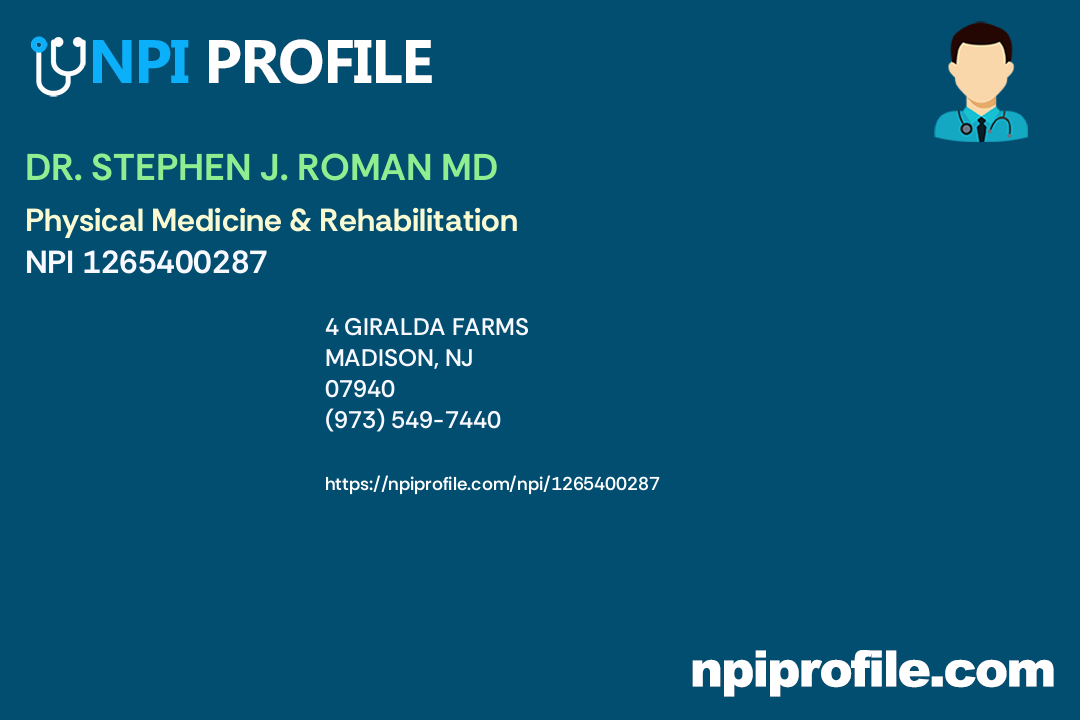 DR. STEPHEN J. ROMAN MD - Prescription History