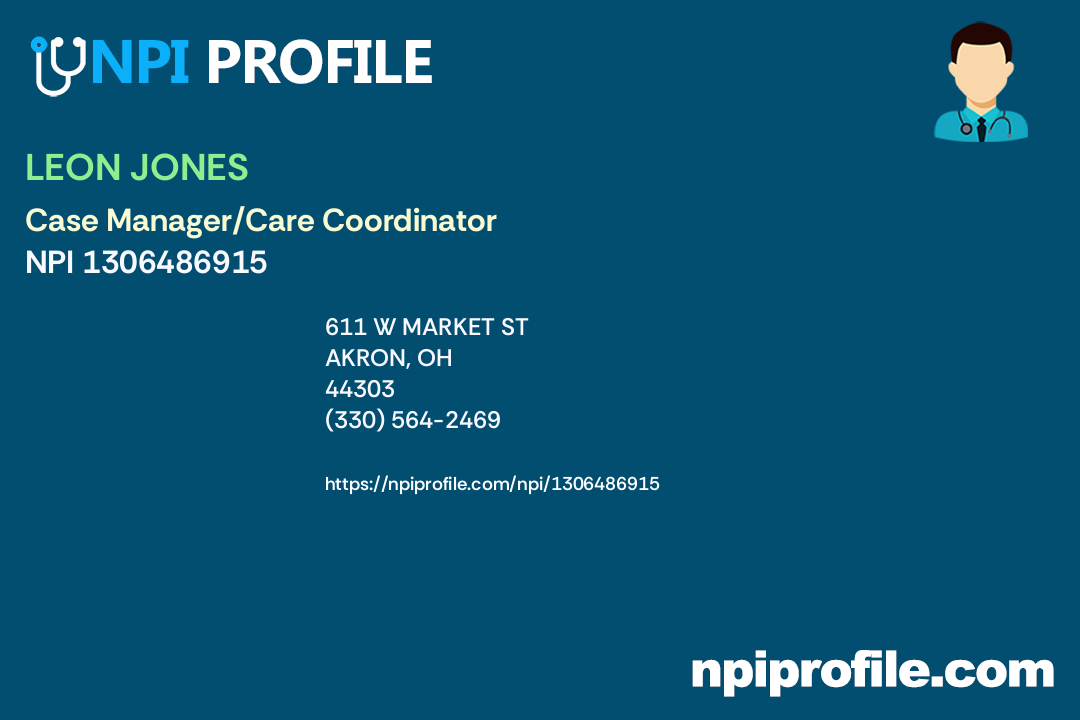 LEON JONES - Accepted Health Plans and Insurance Coverage