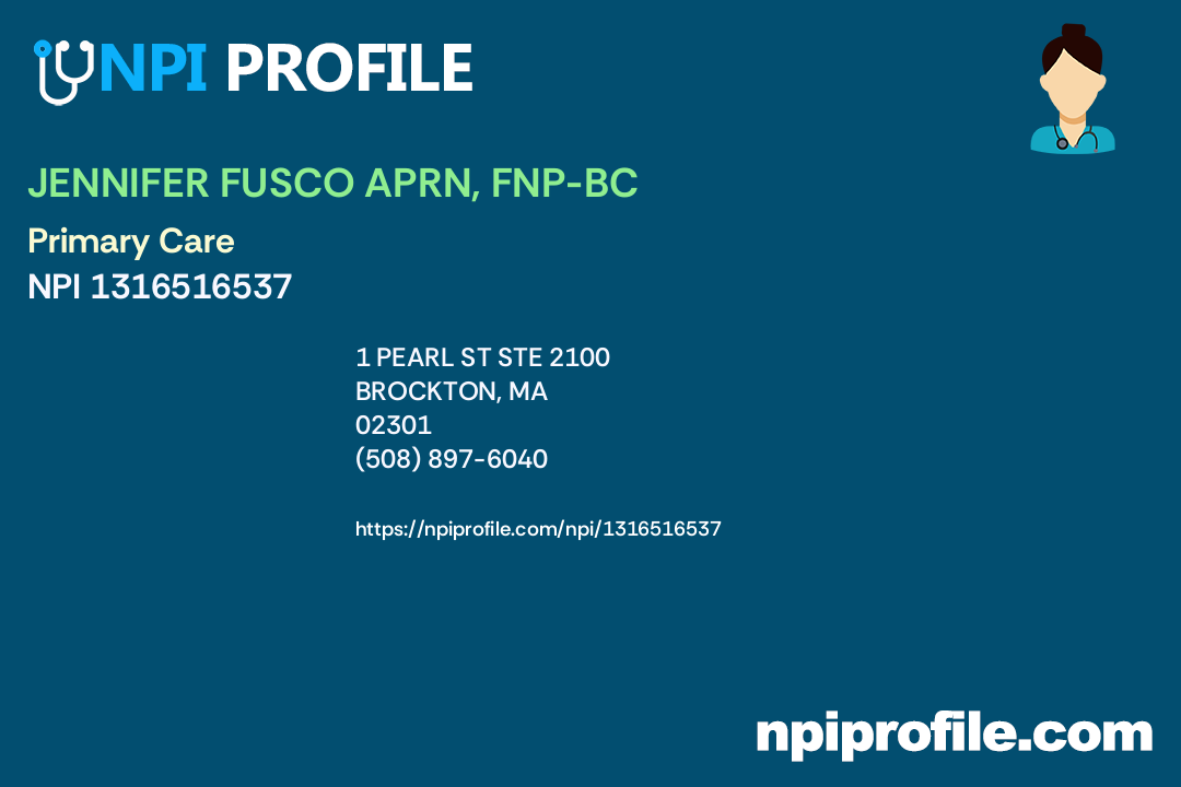 JENNIFER FUSCO APRN, FNP-BC - NPI 1316516537 - Nurse Practitioner in ...