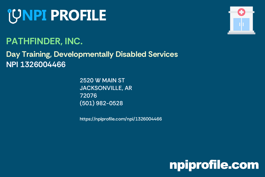 PATHFINDER, INC. - NPI 1326004466 - Day Training, Developmentally ...