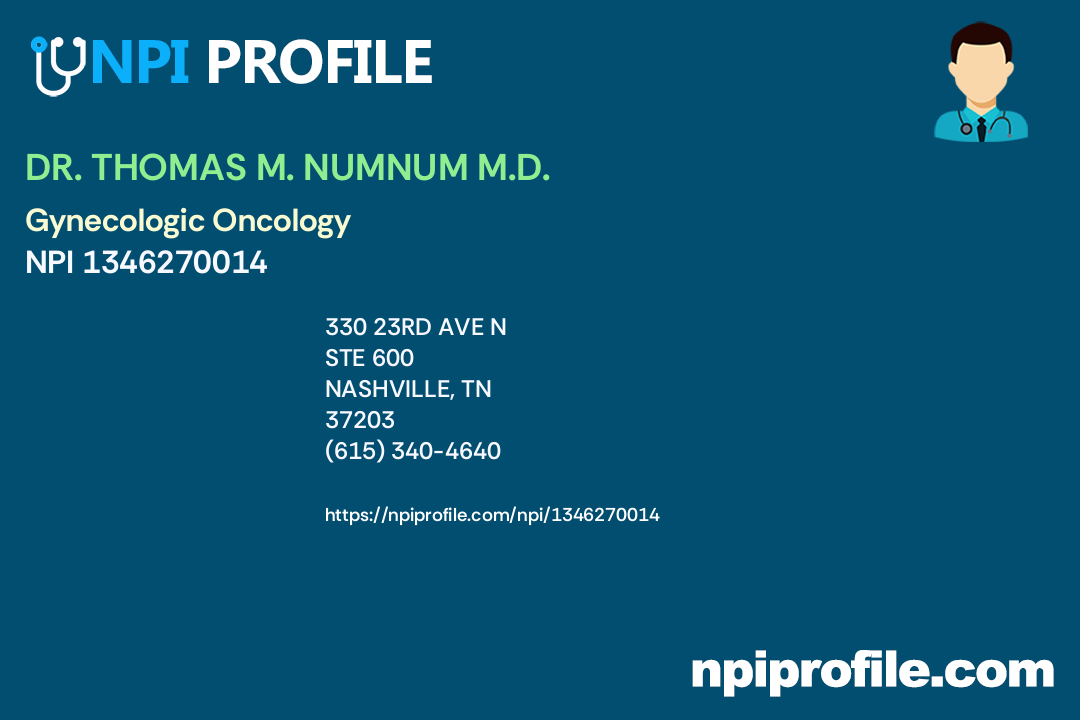 DR. THOMAS M. NUMNUM M.D. - Accepted Health Plans and Insurance Coverage
