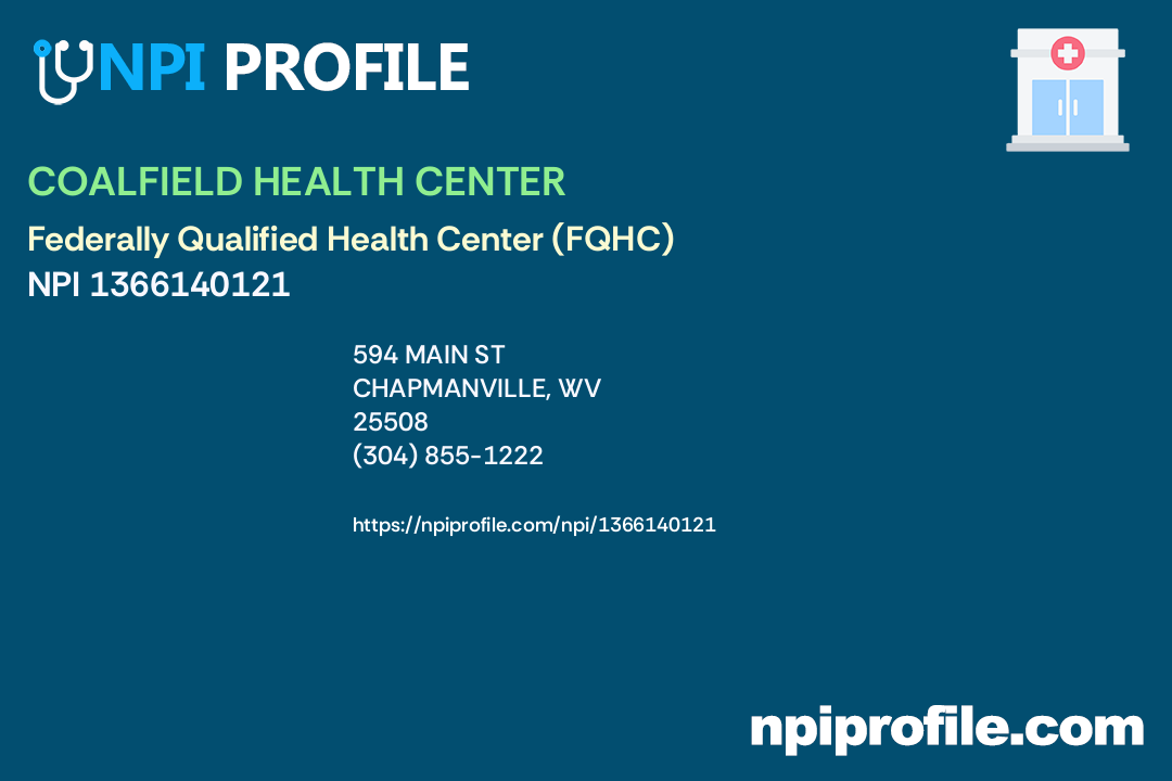 COALFIELD HEALTH CENTER - NPI 1366140121 - Clinic/Center in ...