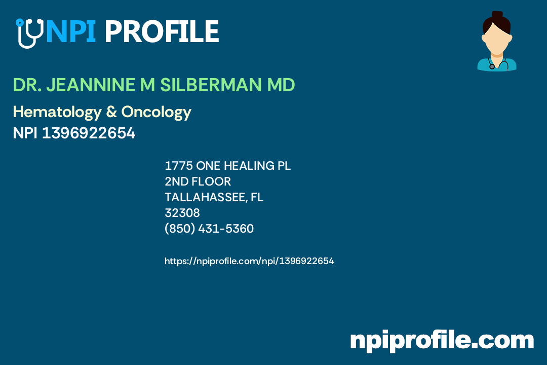 DR. JEANNINE M SILBERMAN MD - NPI 1396922654 - Internal Medicine in ...