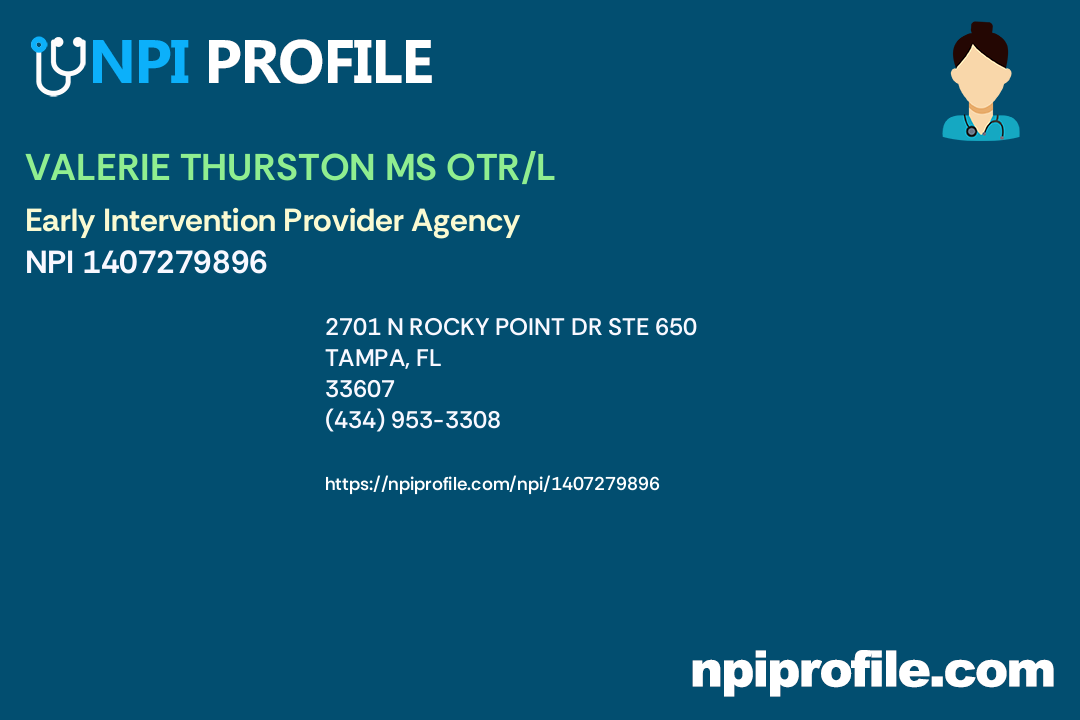 VALERIE THURSTON MS OTR/L - Accepted Health Plans and Insurance Coverage