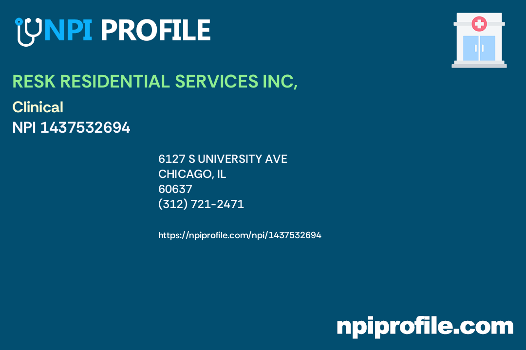 RESK RESIDENTIAL SERVICES INC, - NPI 1437532694 - Social Worker in ...