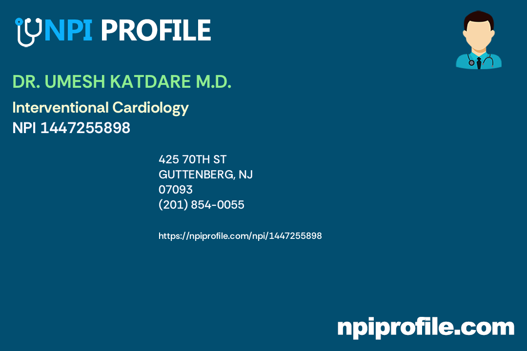 DR. UMESH KATDARE M.D. - NPI 1447255898 - Internal Medicine in ...