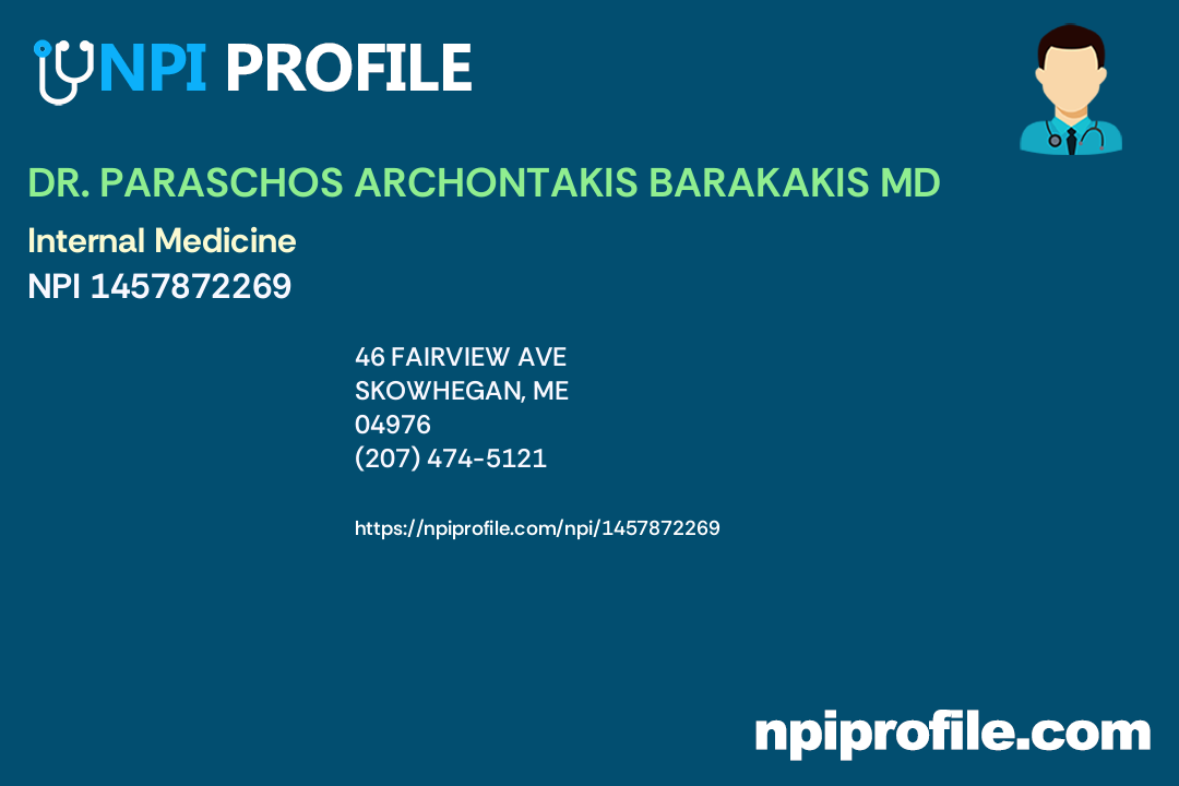 DR. PARASCHOS ARCHONTAKIS BARAKAKIS MD - NPI 1457872269 - Hospitalist ...
