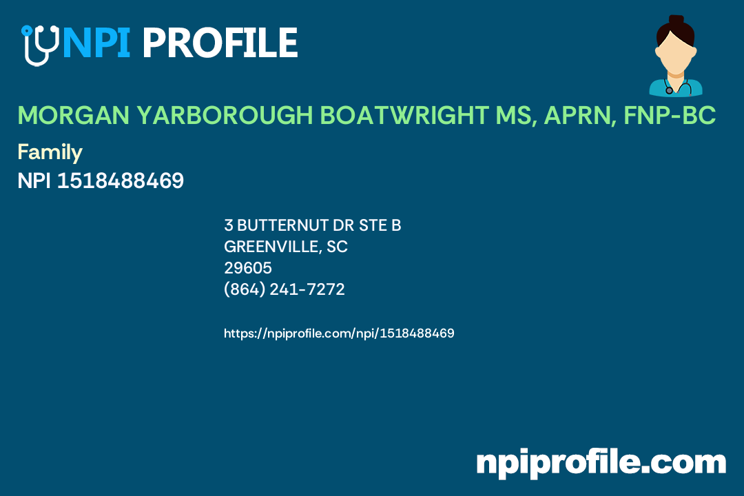 MORGAN YARBOROUGH BOATWRIGHT MS, APRN, FNP-BC - Prescription History
