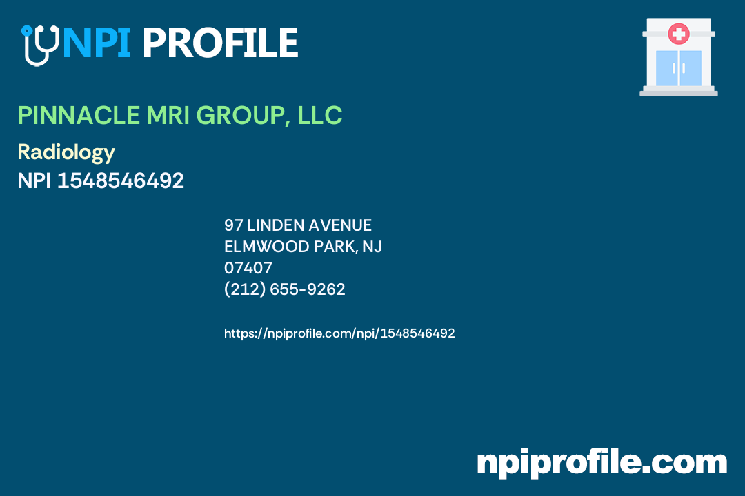 PINNACLE MRI GROUP, LLC - NPI 1548546492 - Clinic/Center in Elmwood ...