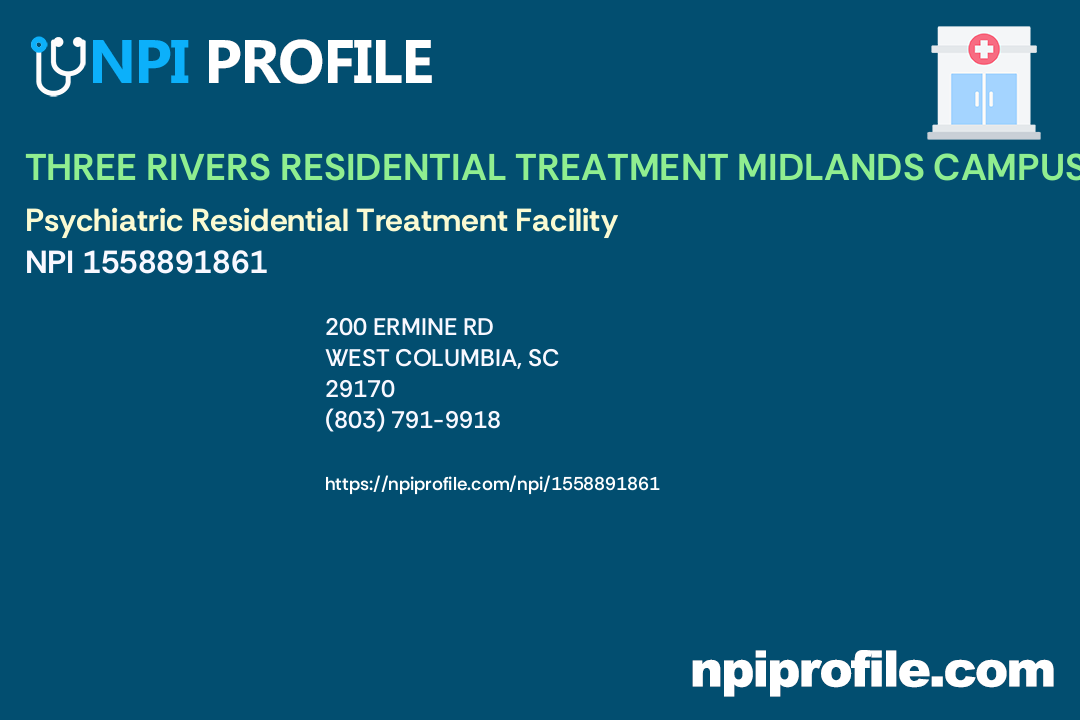 THREE RIVERS RESIDENTIAL TREATMENT MIDLANDS CAMPUS - NPI 1558891861 ...