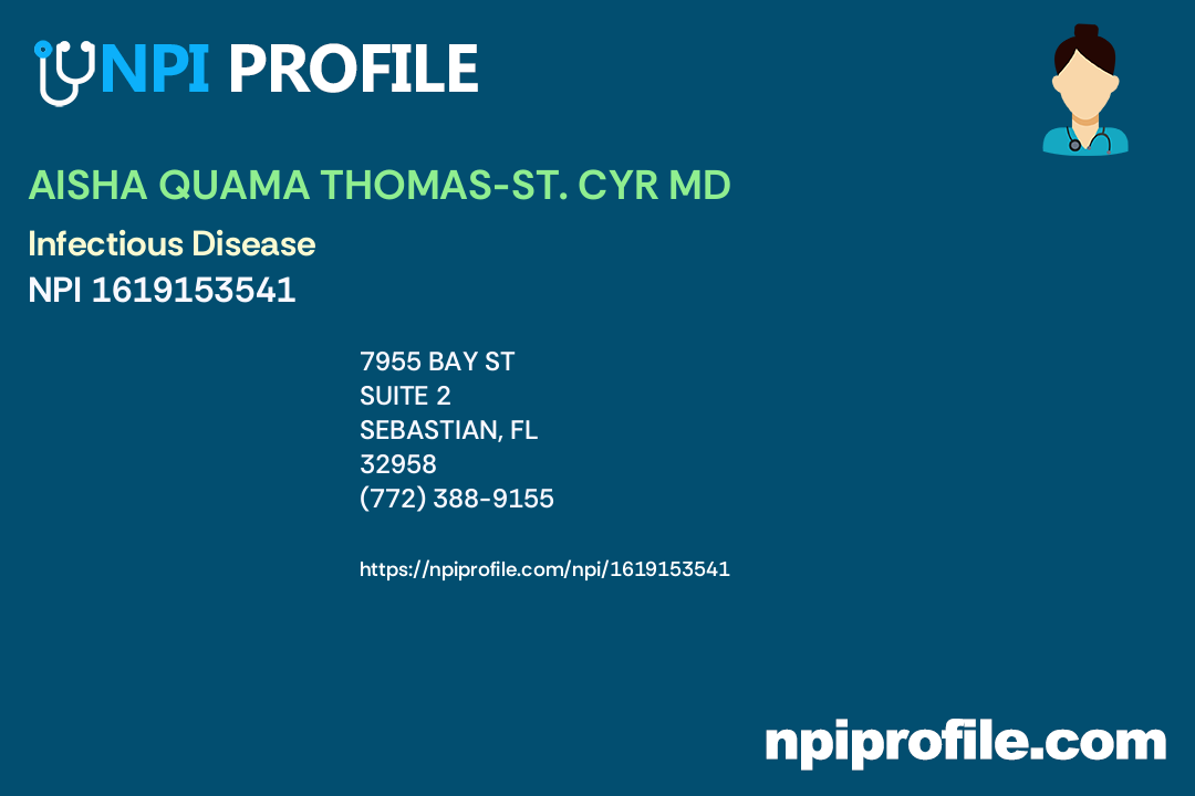 AISHA QUAMA THOMAS-ST. CYR MD - Accepted Health Plans and Insurance ...