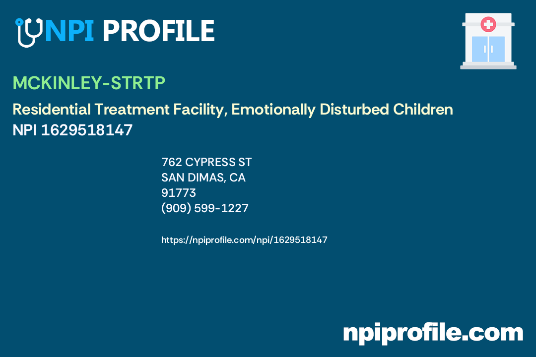 MCKINLEY-STRTP - NPI 1629518147 - Residential Treatment Facility ...