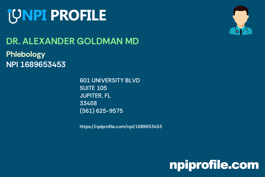 DR. ALEXANDER GOLDMAN MD - Accepted Health Plans and Insurance Coverage