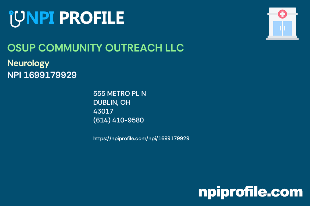 OSUP COMMUNITY OUTREACH LLC - NPI 1699179929 - Psychiatry & Neurology ...