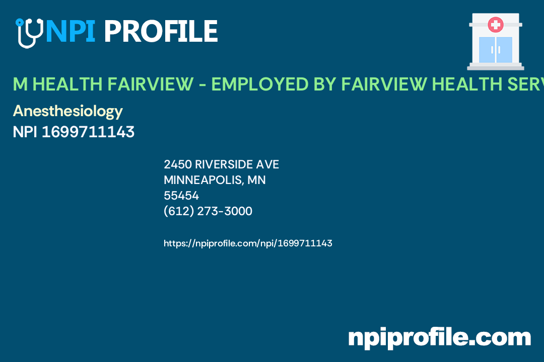 M HEALTH FAIRVIEW - EMPLOYED BY FAIRVIEW HEALTH SERVICES - Accepted ...
