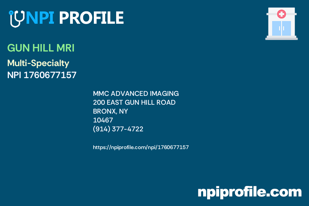 GUN HILL MRI - NPI 1760677157 - Clinic/Center in Bronx, NY