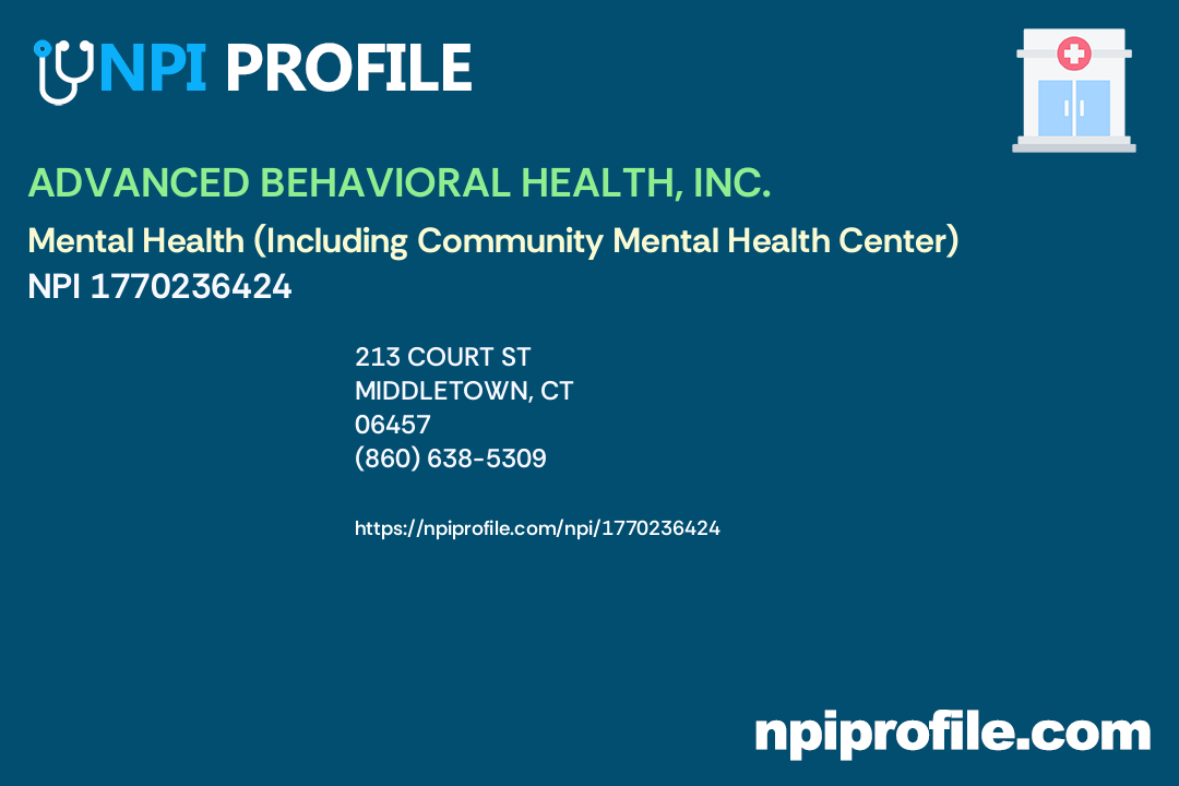 ADVANCED BEHAVIORAL HEALTH, INC. - NPI 1770236424 - Clinic/Center in ...