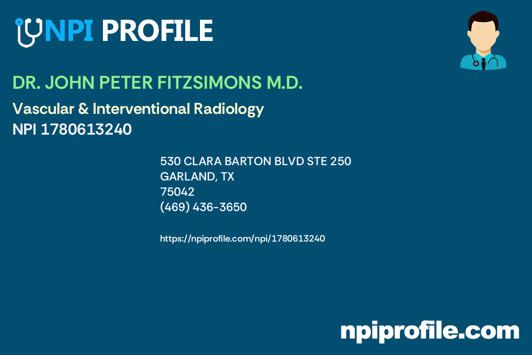 DR. JOHN PETER FITZSIMONS M.D. - Accepted Health Plans and Insurance ...