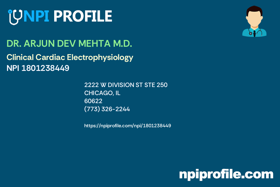 DR. ARJUN DEV MEHTA M.D. - NPI 1801238449 - Internal Medicine in ...