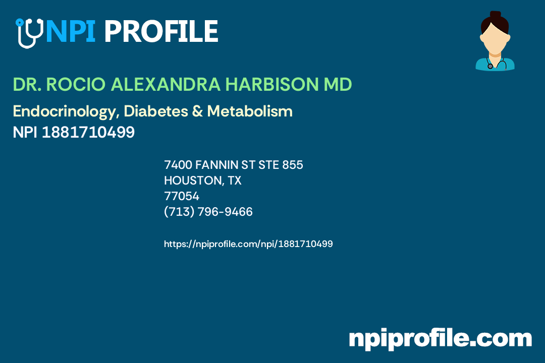 DR. ROCIO ALEXANDRA HARBISON MD - Accepted Health Plans and Insurance ...