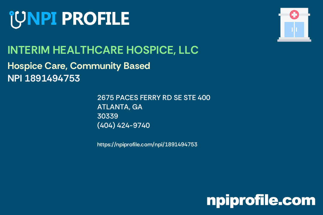 INTERIM HEALTHCARE HOSPICE, LLC - NPI 1891494753 - Hospice Care ...
