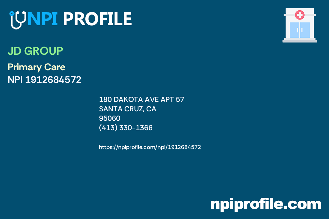 JD GROUP - NPI 1912684572 - Nurse Practitioner in Santa Cruz, CA