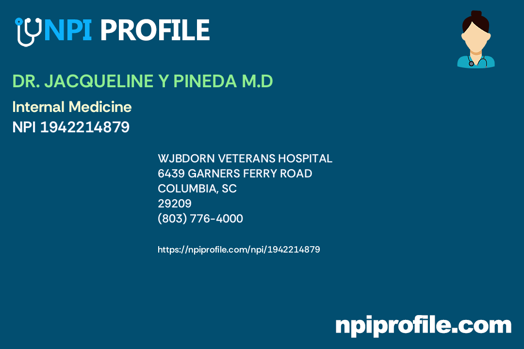 DR. JACQUELINE Y PINEDA M.D - NPI 1942214879 - Internal Medicine in ...