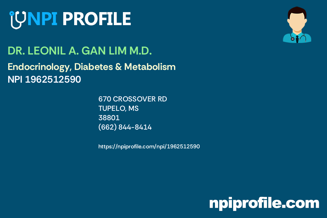 DR. LEONIL A. GAN LIM M.D. - NPI 1962512590 - Internal Medicine in ...