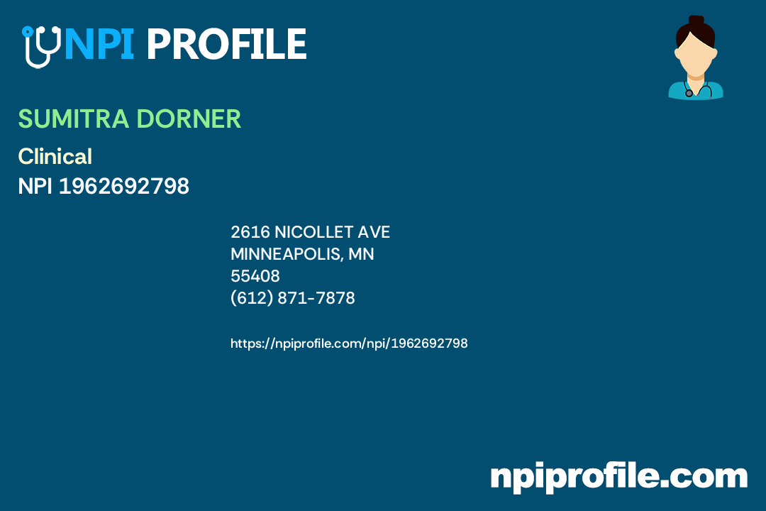 SUMITRA DORNER - Accepted Health Plans and Insurance Coverage