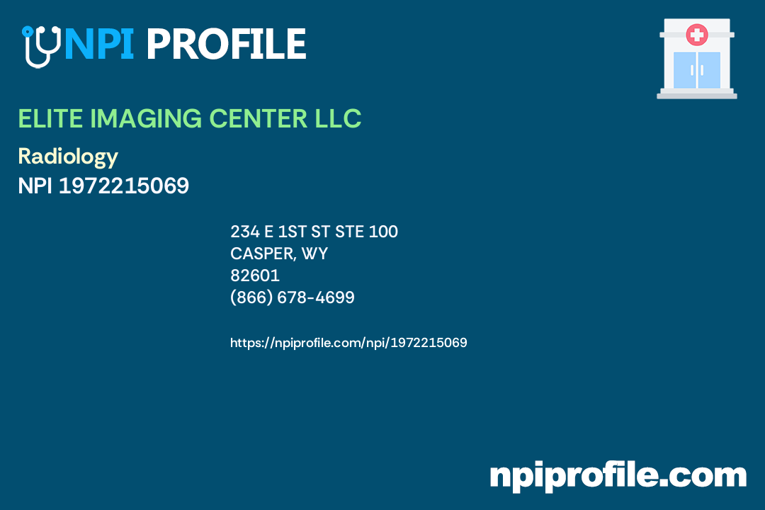 ELITE IMAGING CENTER LLC - NPI 1972215069 - Clinic/Center in Casper, WY