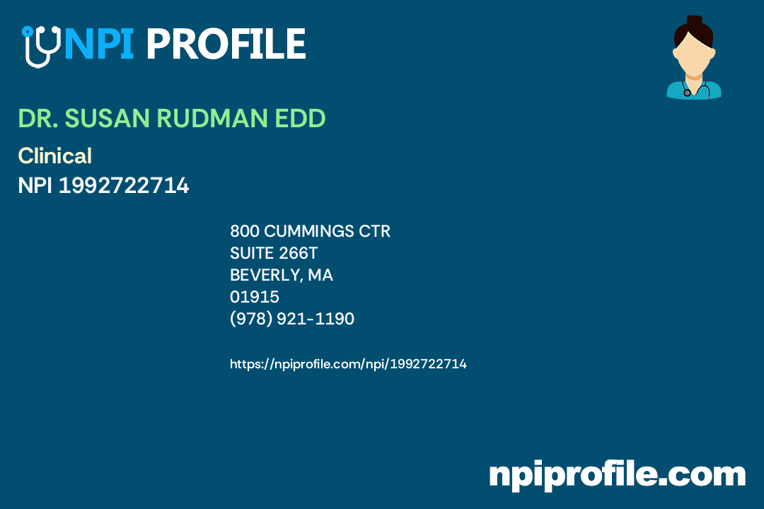 DR. SUSAN RUDMAN EDD - Accepted Health Plans and Insurance Coverage